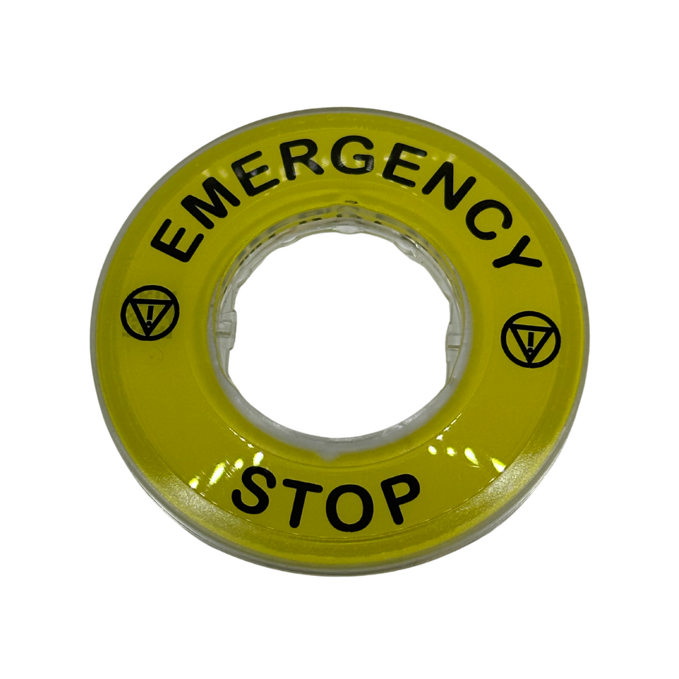 Schneider 3D Marked Legend Plate for Use with Emergency Stop – ACOT500